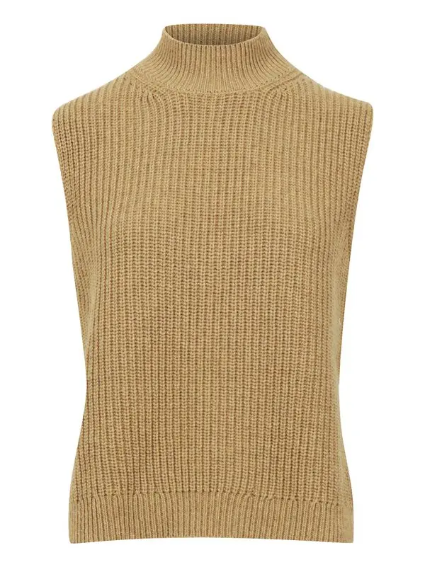 ROY ROGER'S Sleeveless Knit Top - Mustard