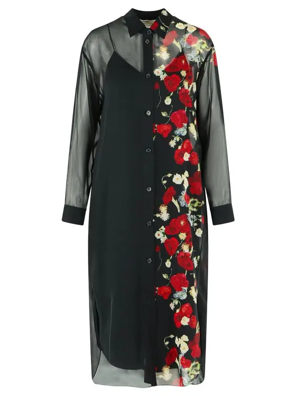 Khaite Gloria Silk Dress - Black