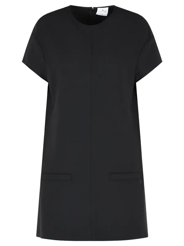 COURREGES Heritage Wool Blend Dress - Black