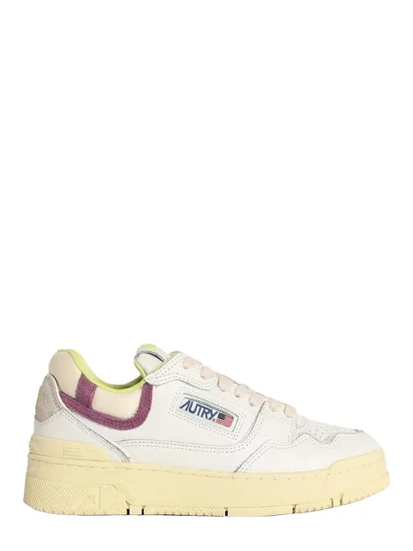 AUTRY Leather Blend Low Sneakers - White
