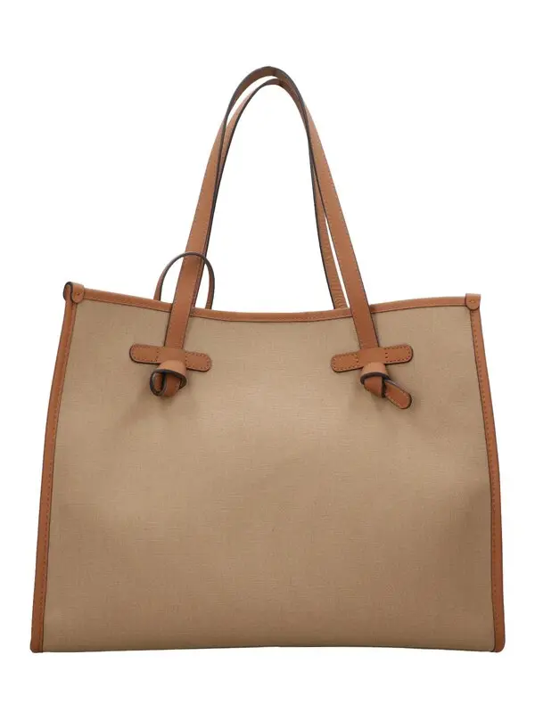 MARCELLA Tote Bag - Sabbia+camel
