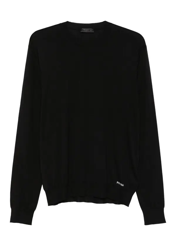 Prada Recycled Silk Sweater - Nero