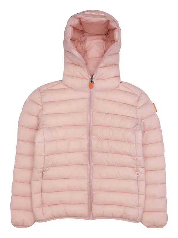 SAVE THE DUCK Quilted Padded Jacket With Hood - Powder Pink