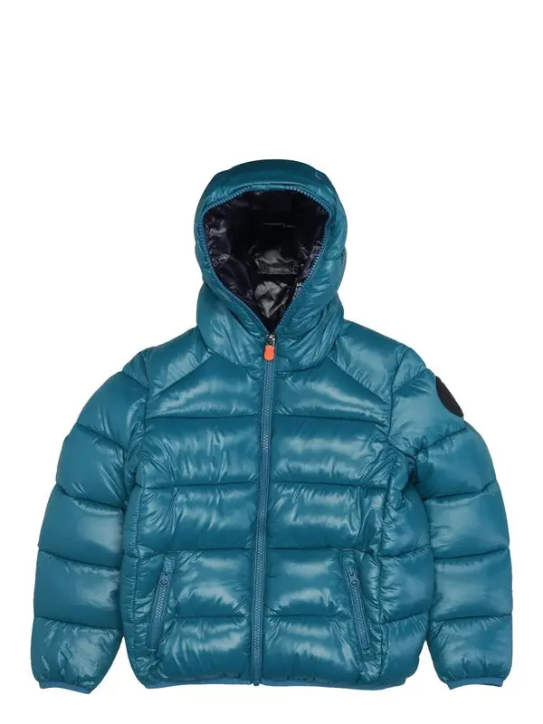 SAVE THE DUCK Quilted Technical Fabric Jacket - Turquoise