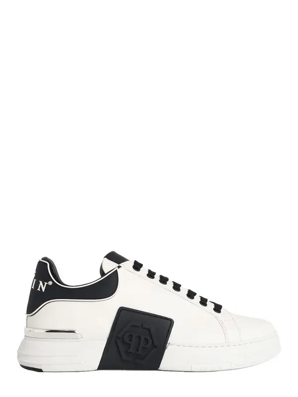 Philipp Plein Leather Sneakers - Black