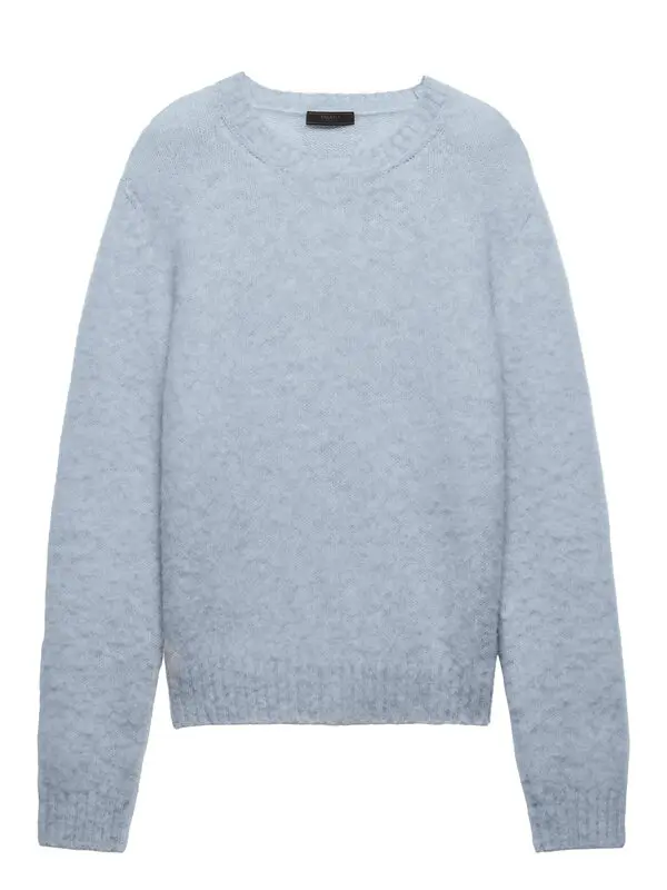 Prada Wool Crew Neck Sweater - Cielo
