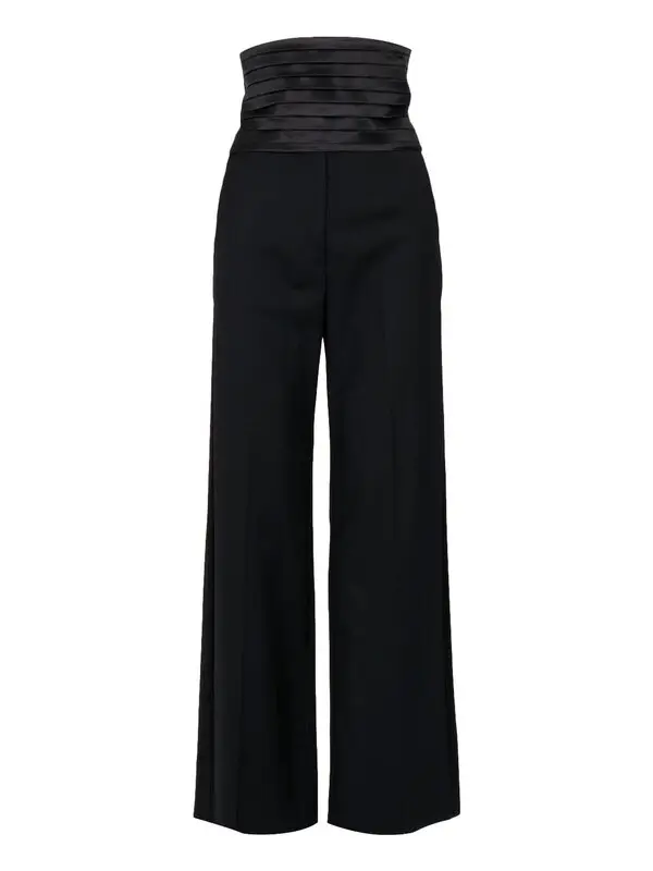 Erika Cavallini Wide Leg Trousers - Black