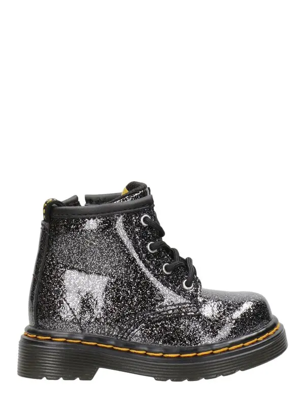Dr. Martens Glitter Patent Leather Boots - Black