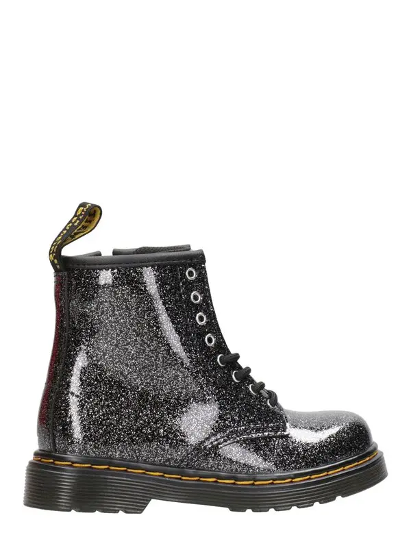 Dr. Martens Glitter Patent Leather Boots - Black