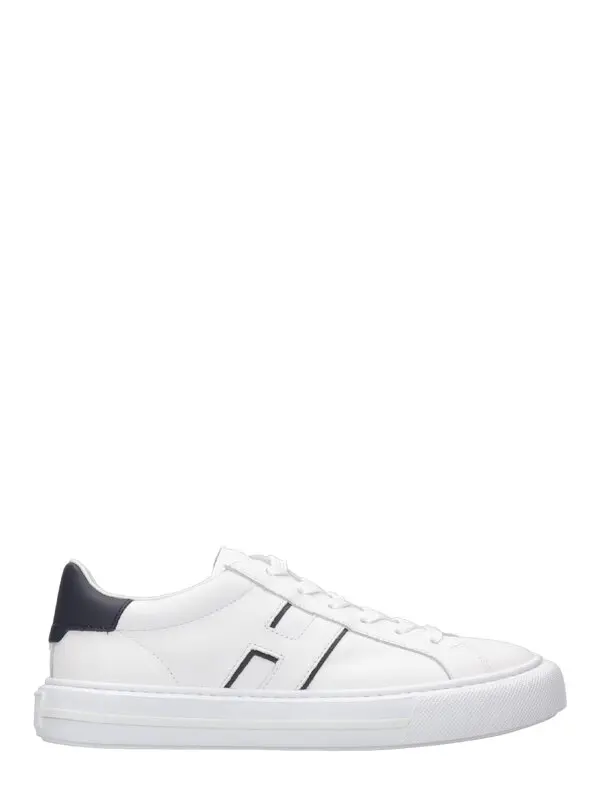 Hogan Leather Sneakers - Bianco+blu Notte
