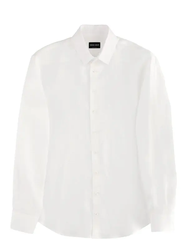 Giorgio Armani Linen Shirt - White