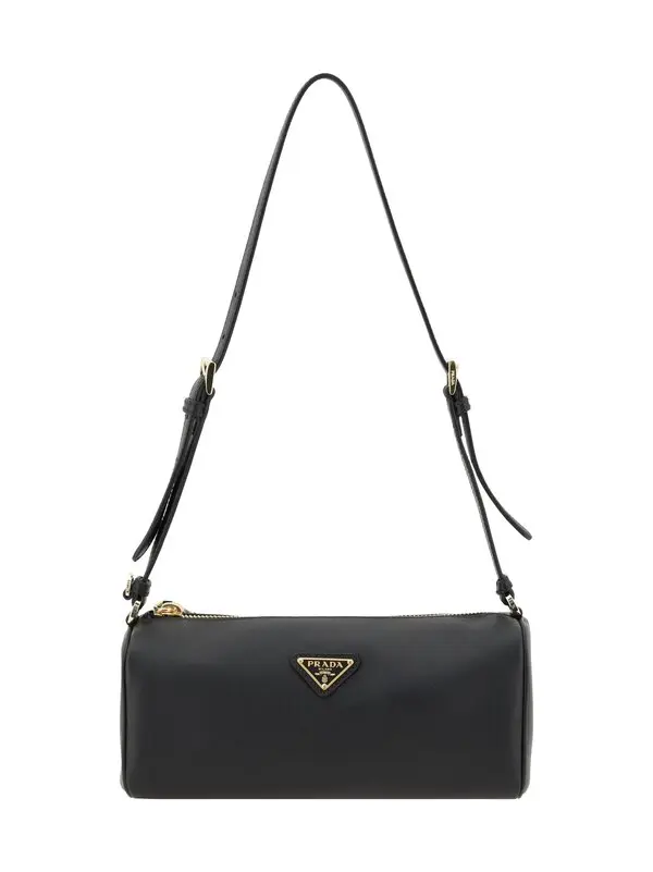 Prada Triangle Logo Shoulder Bag - Nero