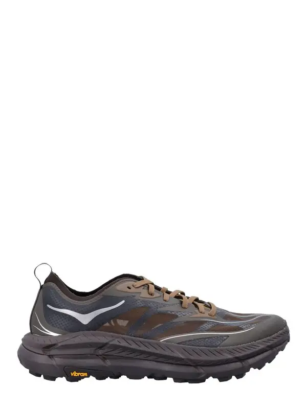 Hoka One One Lace Up Sneakers - Tree Bark / Cast Iron