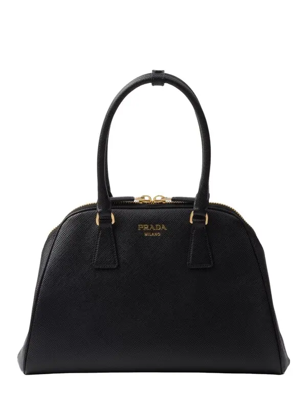 Prada Medium Saffiano Leather Tote - Nero