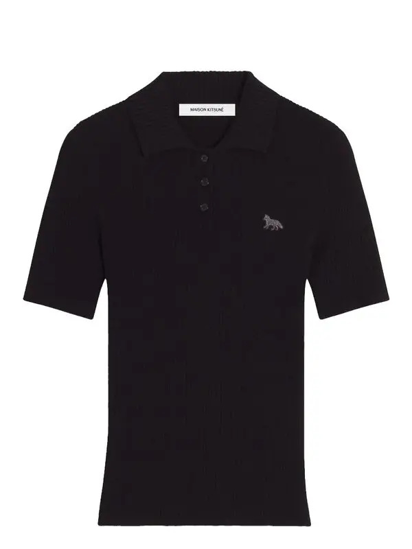 Maison Kitsuné Logo Polo - Black
