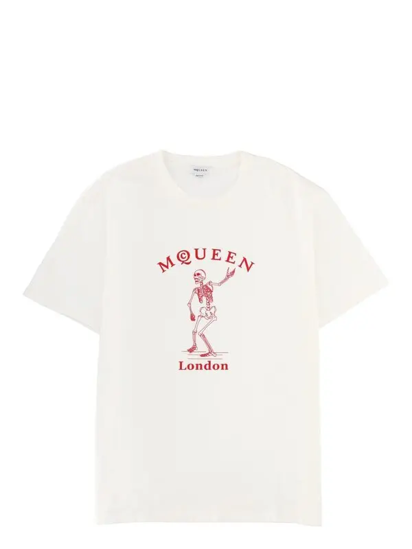 Alexander McQueen Alexander Mc Queen T Shirt With Print - White