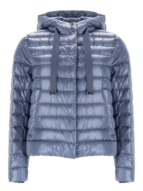Herno Hooded Down Jacket - Azure