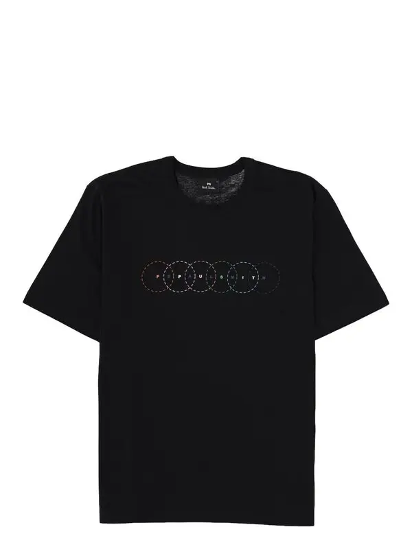 Paul Smith Logo Print T Shirt - Black