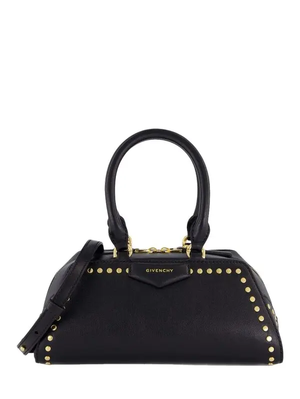 Givenchy Antigona Ew Mini Leather Handbag - Black