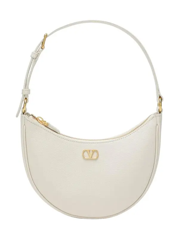 Valentino Garavani Vlogo Signature Mini Hobo Bag - White