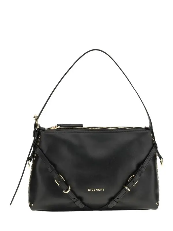 Givenchy Voyou Mini Leather Shoulder Bag - Black