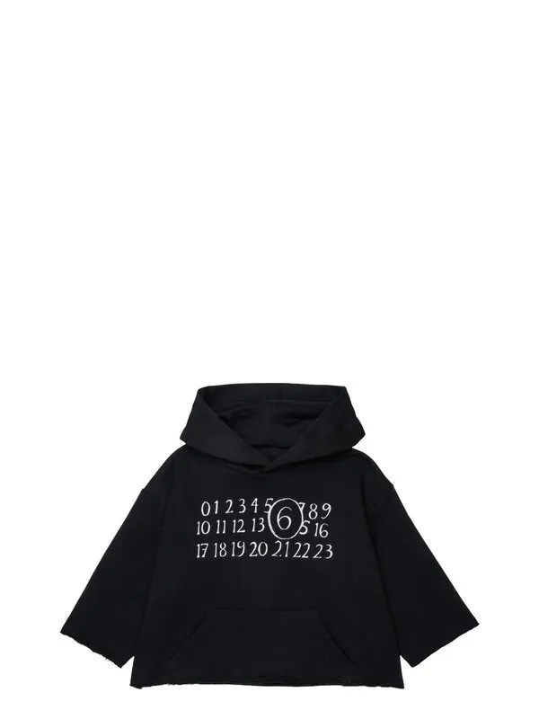 MAISON MARGIELA Logo Cotton Sweatshirt - Black