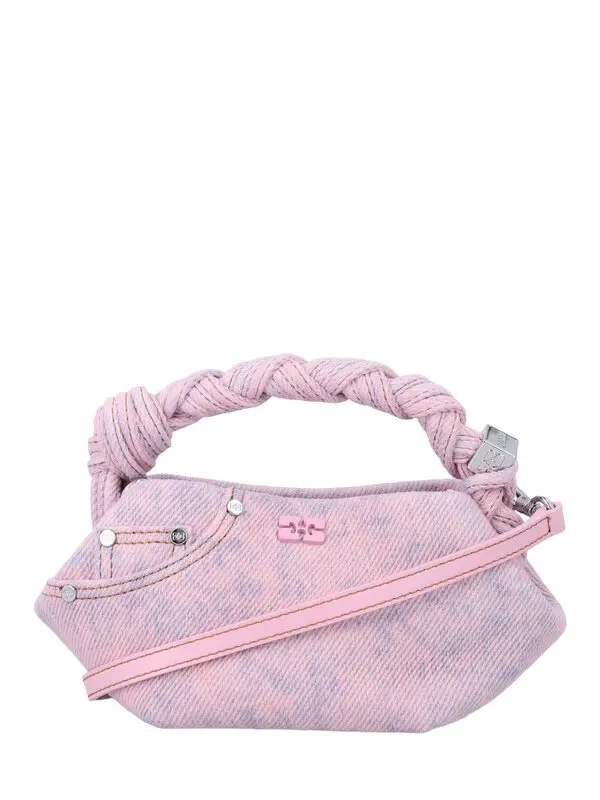 GANNI Denim Mini Bou Bag - Pink