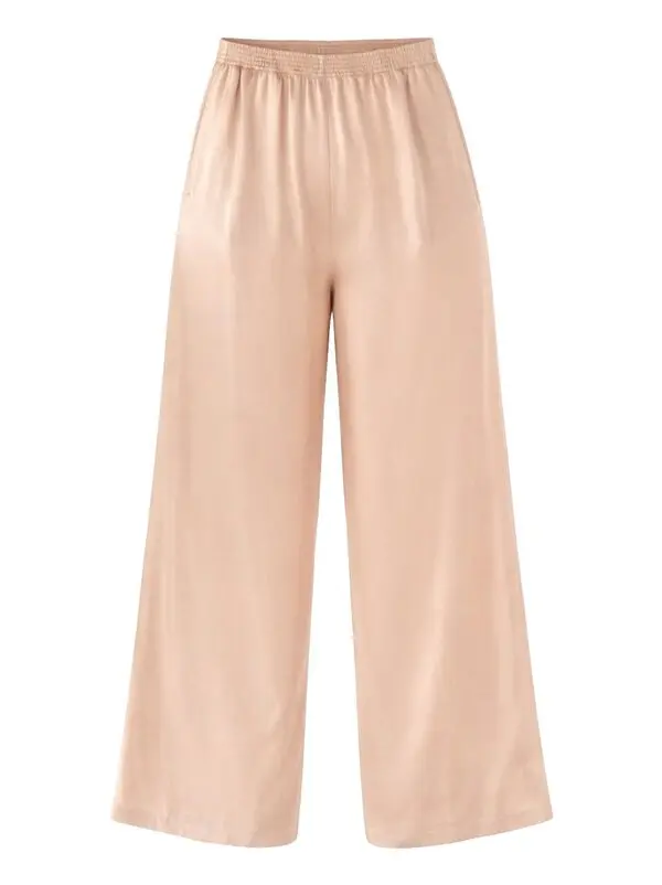 Fabiana Filippi Wide Leg Pants With Elastic Band - Powder