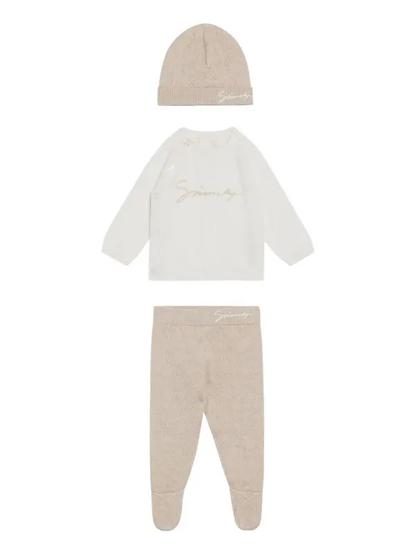 Givenchy Cotton And Cashmere Three-piece Set - Beige