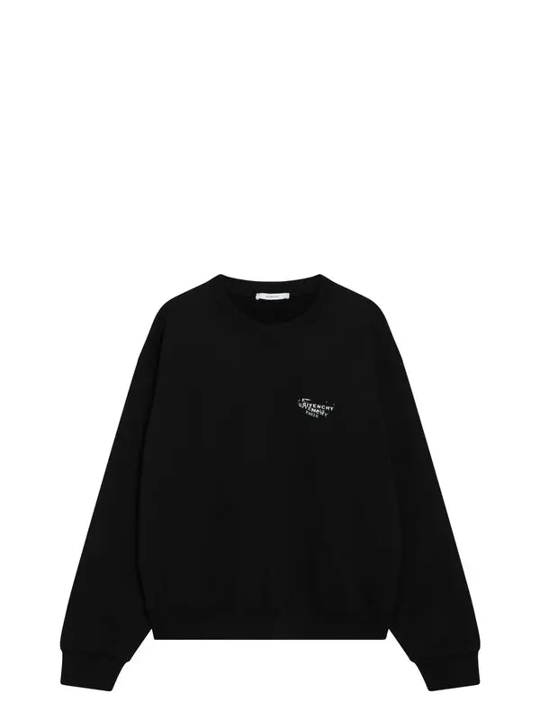 Givenchy Brushed Cotton Sweatshirt With Logo - Black