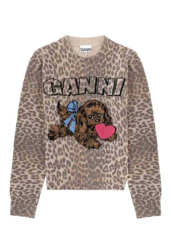 GANNI Graphic Print Shirt - Animalier