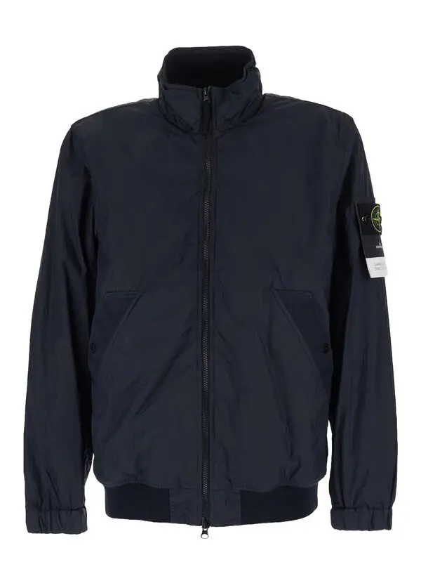 Stone Island Zipped Blouson Jacket - Blue