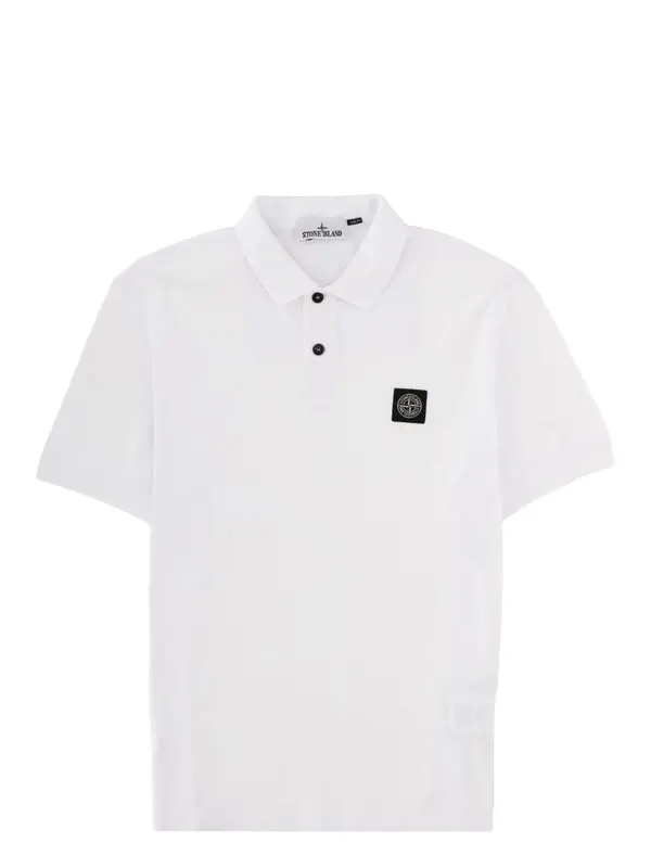 Stone Island Polo With Logo - White