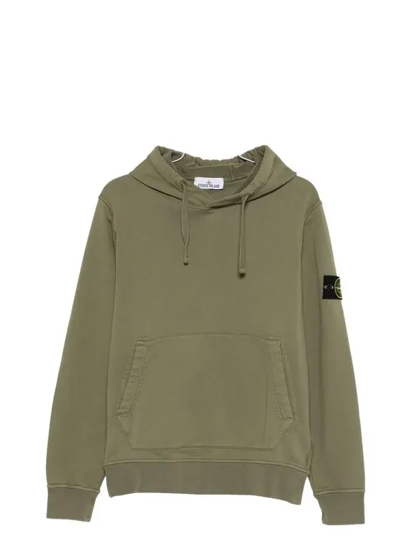 Stone Island Cotton Hoodie - Green