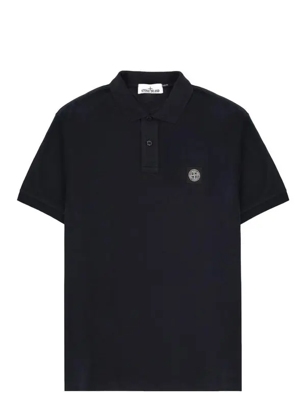 Stone Island Polo With Logo - Blue
