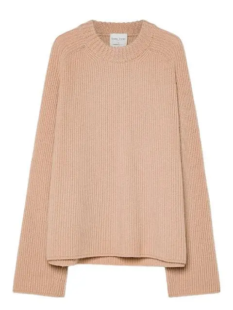 FORTE_FORTE Roundneck Cashmere Sweater - Leather Brown