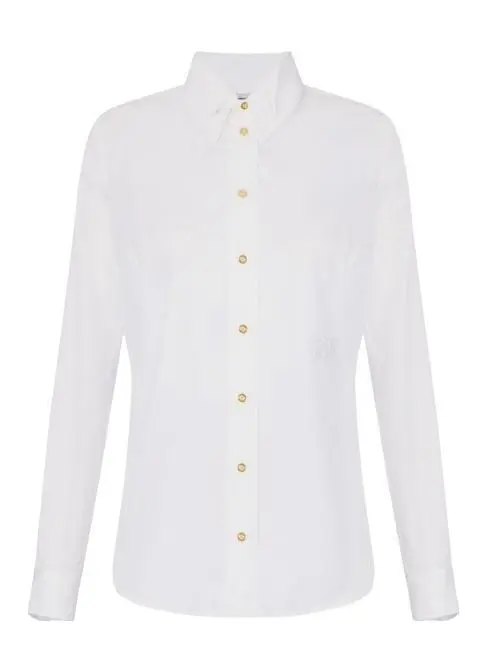 Elisabetta Franchi Double Collar Shirt - White
