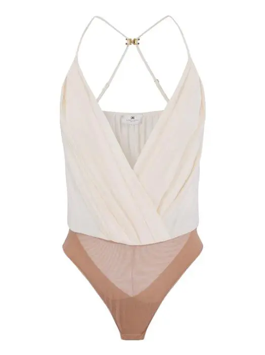 Elisabetta Franchi Georgette Bodysuit - Burro