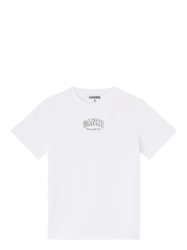GANNI T-shirt With Logo - White