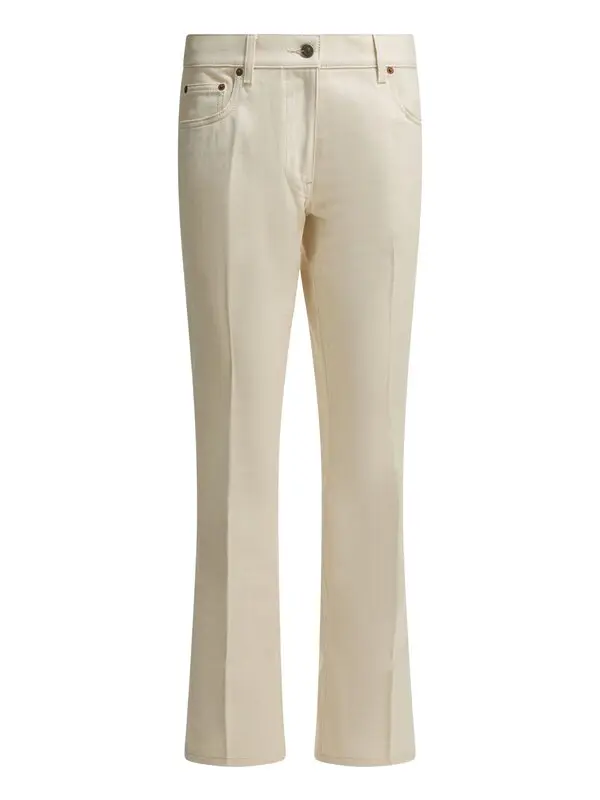 Valentino Garavani Straight Leg Jeans - White
