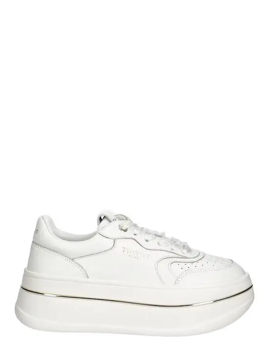 Twin-set Flatform Sneakers - White