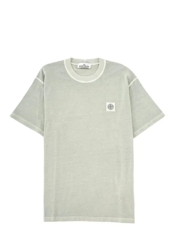 Stone Island T Shirt With Logo Patch - Multicolour