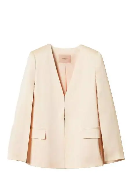 Twin-set Satin Cape Jacket - Beige
