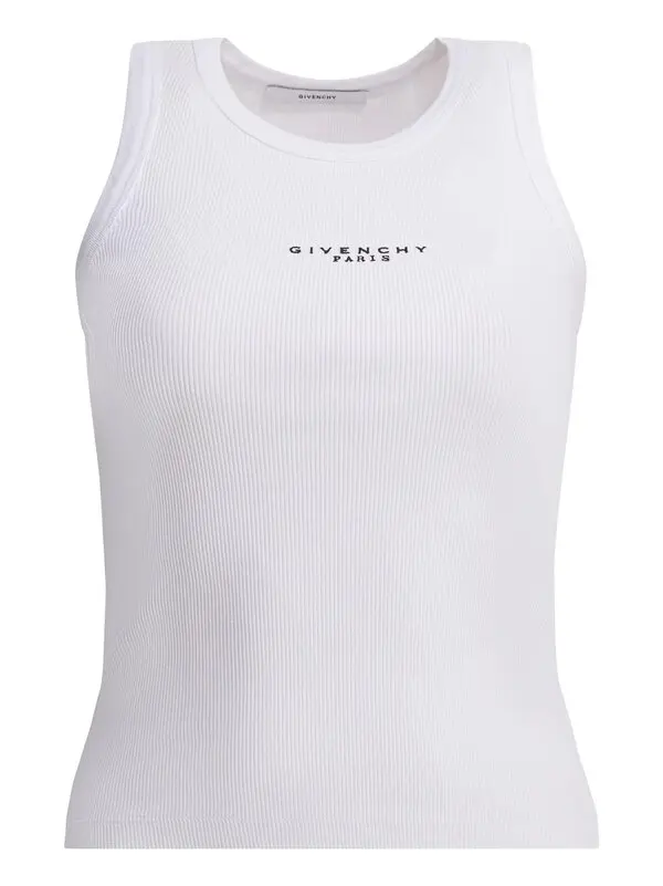 Givenchy Logo Tank Top - White