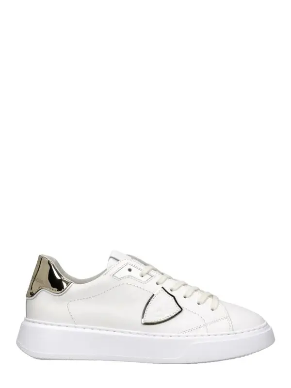 Philippe Model Leather Sneakers - White