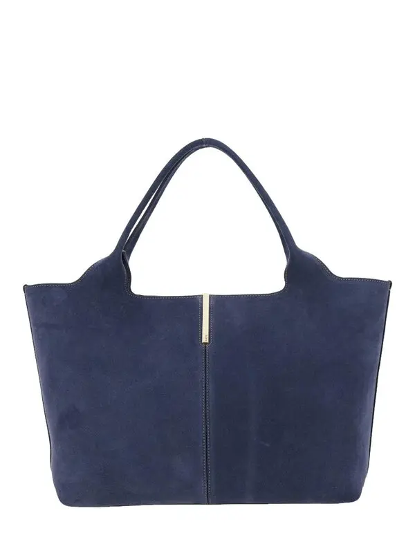 TOD'S Leather Tote Bag - Blue
