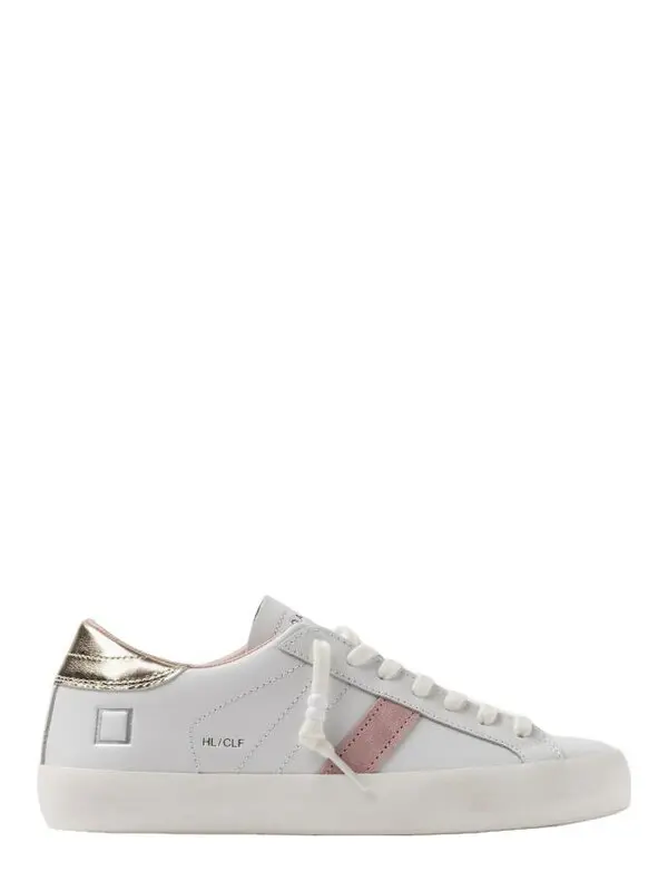 D.a.t.e. Hill Low Leather Sneakers - Bianco/platino