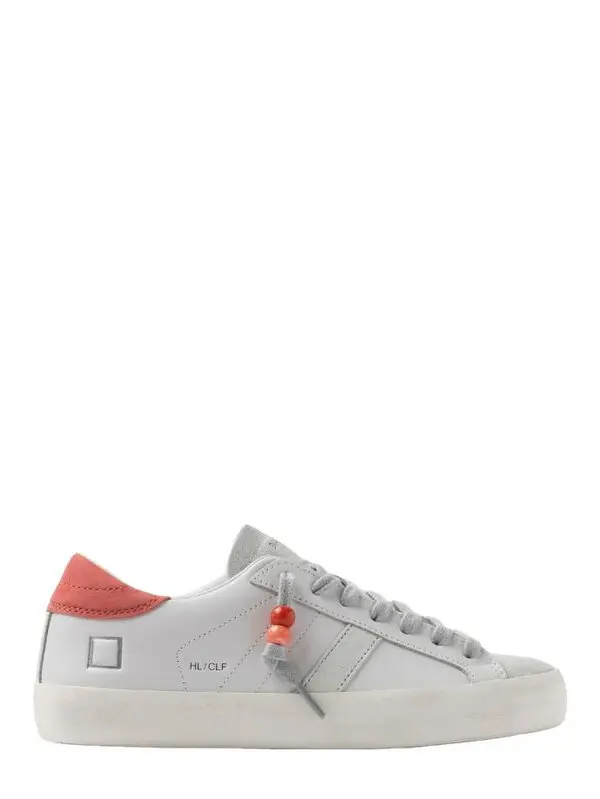 D.a.t.e. Hill Low Sneakers - Bianco/corallo