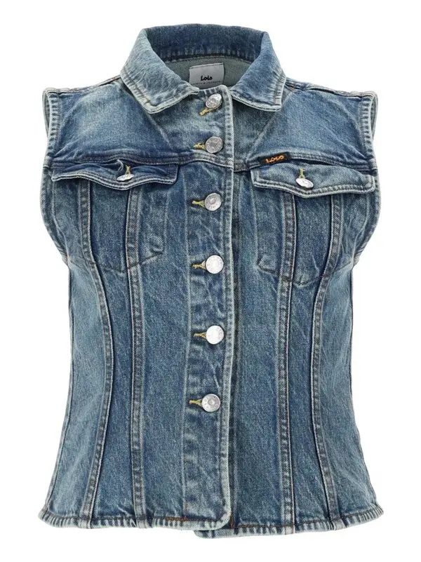 LOIS Celine Denim Vest - Blue