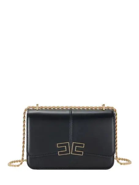 Elisabetta Franchi Bag With Logo Detail - Black